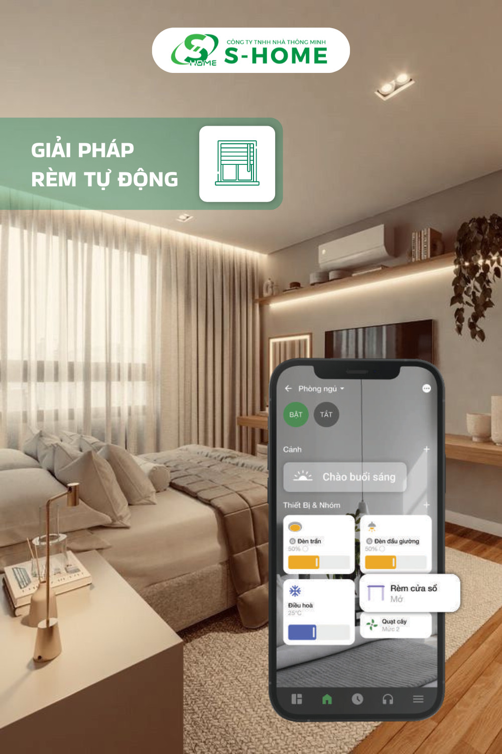 Giải pháp rèm tự động